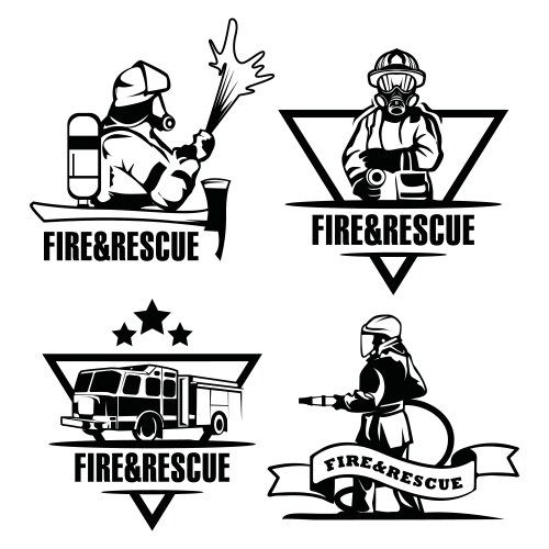 Firefighter Royalty Free Vector Image - VectorStock