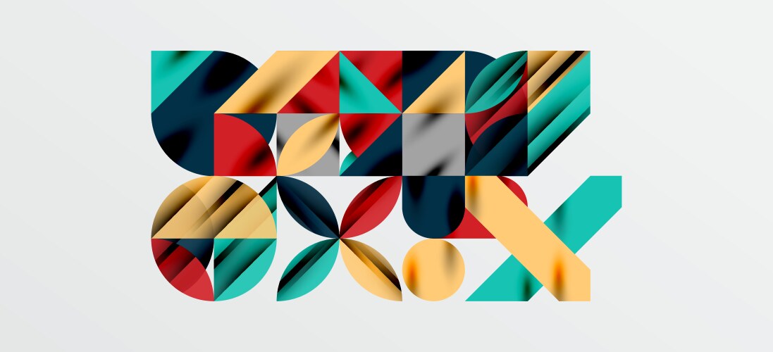 Geometric neo patterns abstract background Vector Image