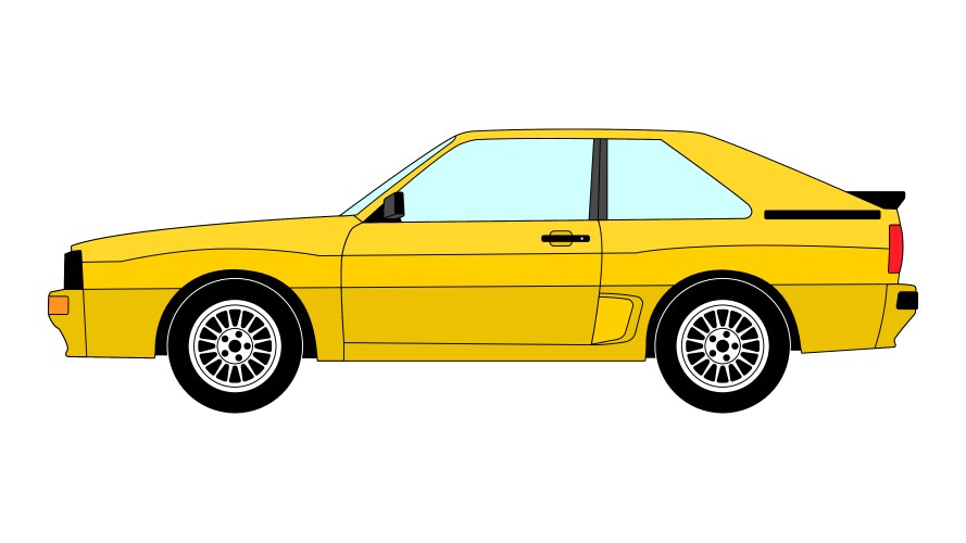 Audi quattro s1 Royalty Free Vector Image - VectorStock