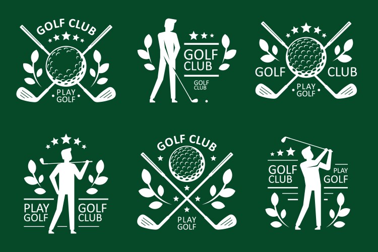 Golf club logo Royalty Free Vector Image - VectorStock