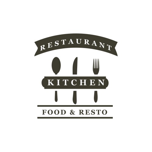 Soup ladle with slogan my kitchen rules Royalty Free Vector