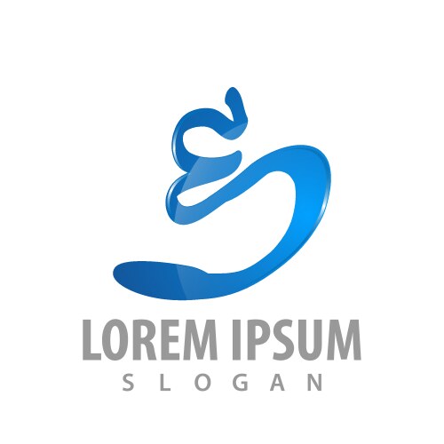 E letter wings logo design with black bird fly Vector Image