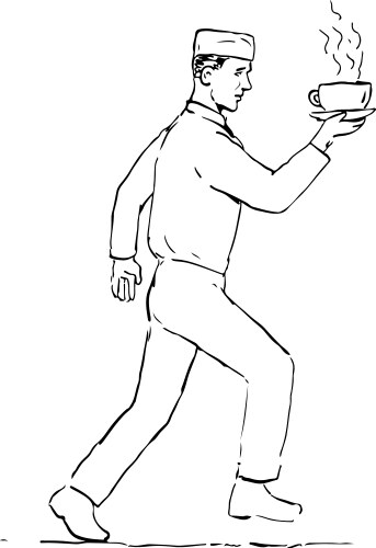 Sketch Waiter Vector Images (over 880)