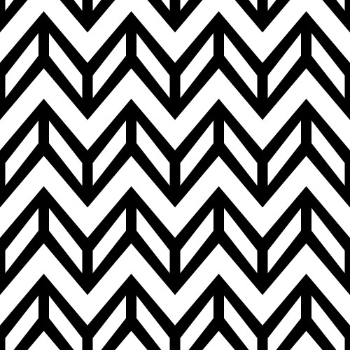 Black and white pattern in zigzag classic chevron Vector Image