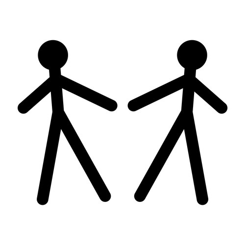 Walking stick figure Vector Images & Graphics for Commercial Use ...
