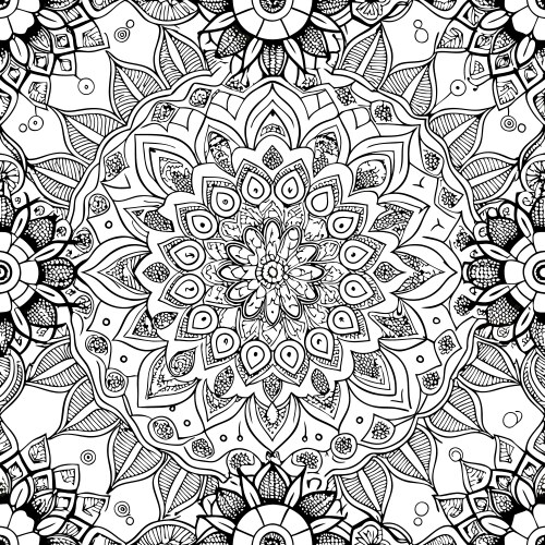 Mandala Seamless Patterns Vector Images (over 48,000)