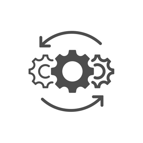 Operations blue gradient concept icon Royalty Free Vector