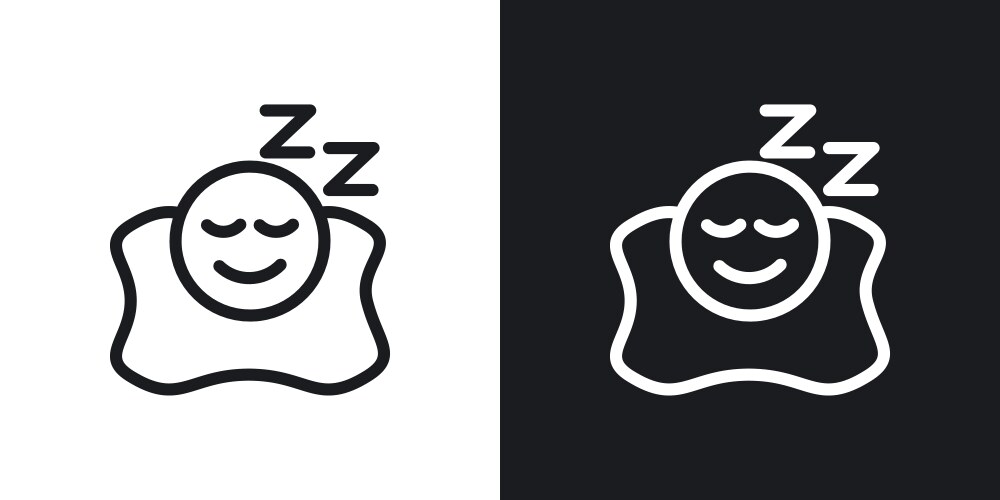 Sleeping icon set rest areas need with sleep Vector Image