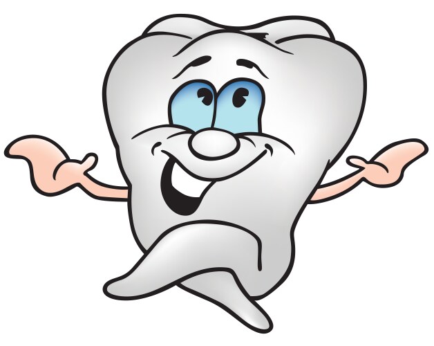 Cartoon tooth Royalty Free Vector Image - VectorStock