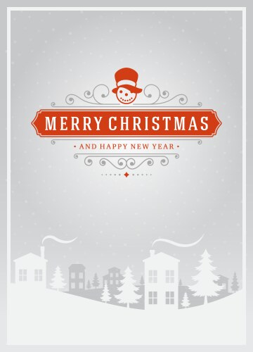 Christmas poster template ready to print Vector Image