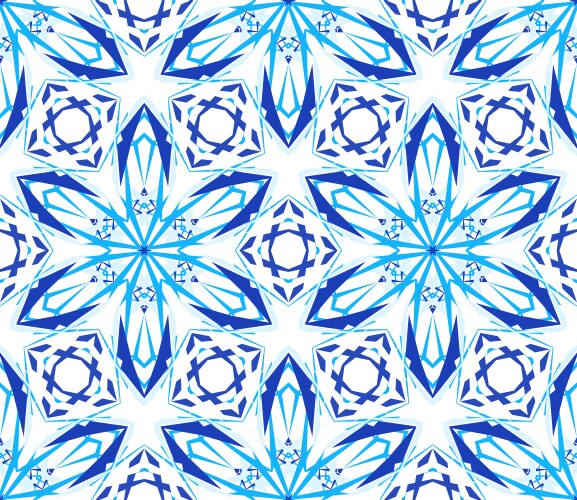 Blue kaleidoscope star pattern Royalty Free Vector Image Blue kaleidoscope star pattern Royalty Free Vector Image