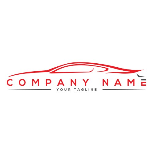 Creative and modern car logo design – Royalty-Free Vector | VectorStock