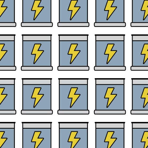 Poster with energy hazard symbol Royalty Free Vector Image