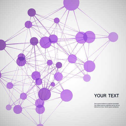 Molecule abstract Royalty Free Vector Image - VectorStock