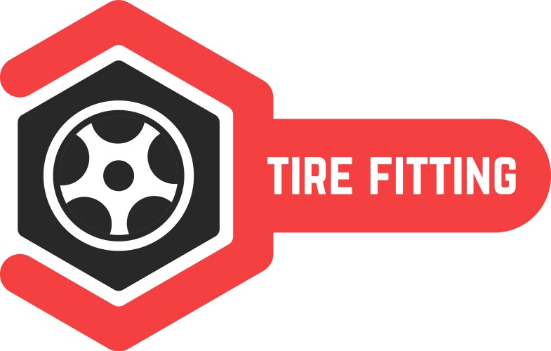 Tires banner with spanner screwdriver and tyre Vector Image