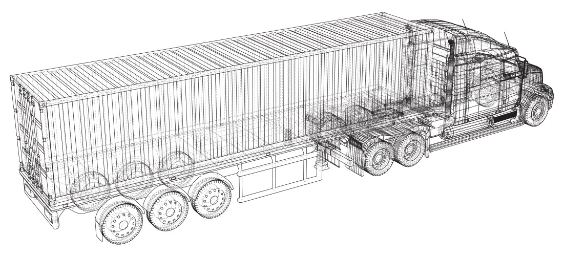 Tractor Trailer Top View Vector Images (over 160)