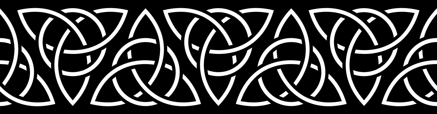 Circular decorative border with celtic pattern Vector Image