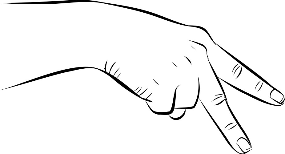 Mute Sign Language Symbol Gesture Vector Images (over 460)