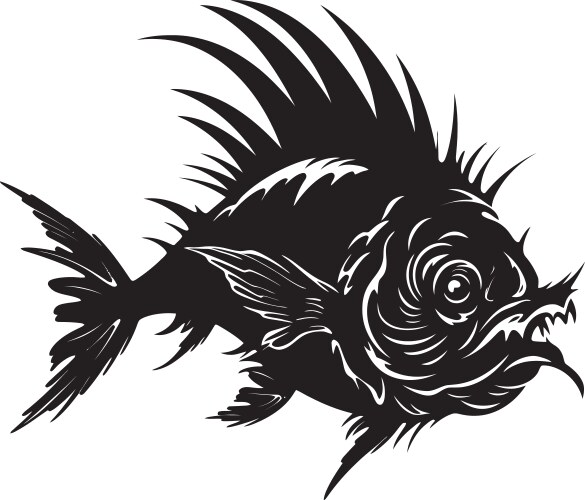 Maleficent marauder evil angler fish symbolism Vector Image
