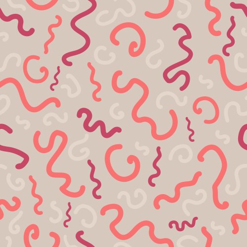 Teal seamless pattern with curvy calligraphy lines