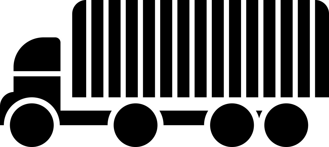 Truck container load power Royalty Free Vector Image