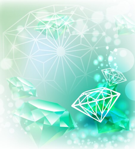 Opal gemstone background trendy template Vector Image