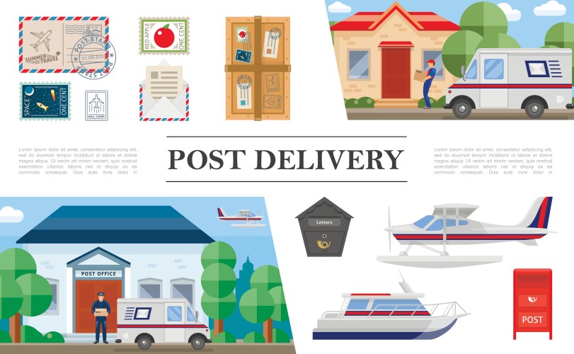 Receiving letter marketing post mail service Vector Image