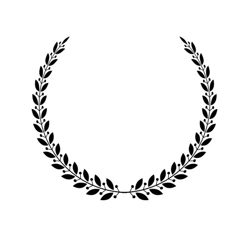 Elegant Laurel Wreath Royalty Free Vector Image