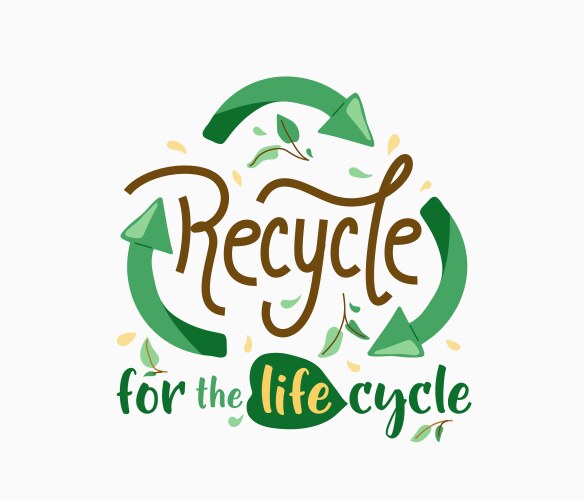 Reduce reuse recycle Royalty Free Vector Image