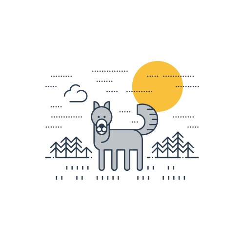 Wolf Simple Vector Images (over 4,400)