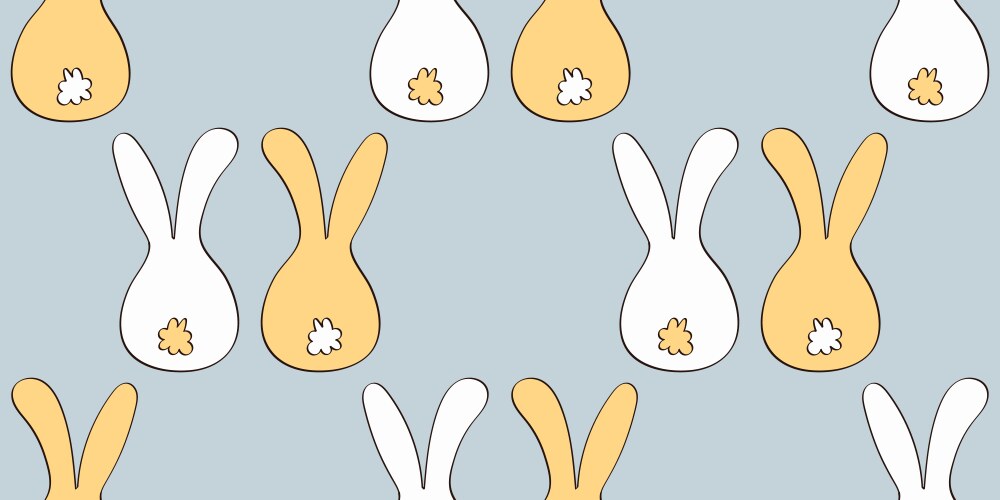 Easter Bunny Back Silhouette Vector Images (over 110)