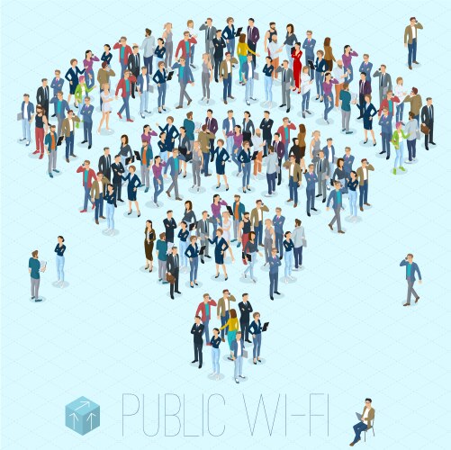 Multicultural crowd people cartoon characters Vector Image