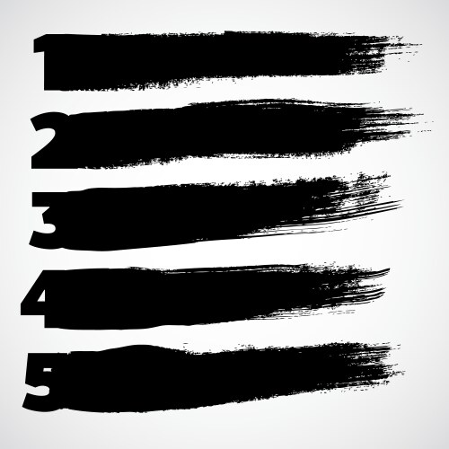 Cut-off numbers Royalty Free Vector Image - VectorStock