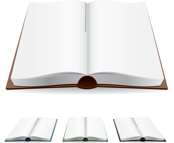 Open book page Royalty Free Vector Image - VectorStock