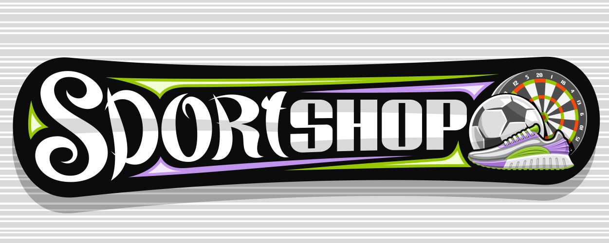 Logo for sport shop Royalty Free Vector Image - VectorStock
