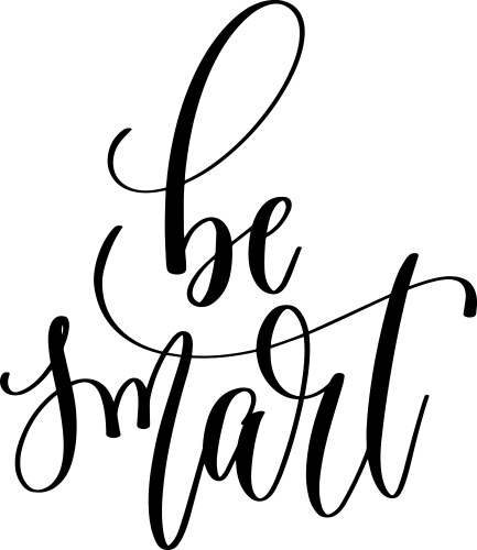 Be free - handwritten ink lettering Royalty Free Vector