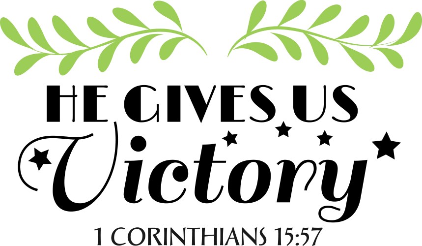 Bible verse about salvation use as sticker Vector Image