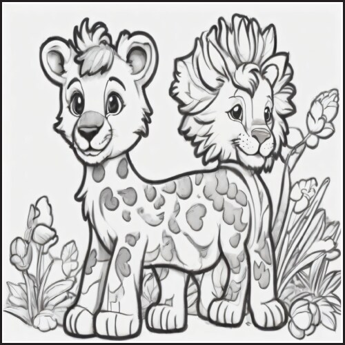 Coloring Animal Vector Images (over 590,000)