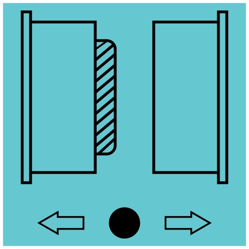 Plastic injection molding icon symbol design Vector Image