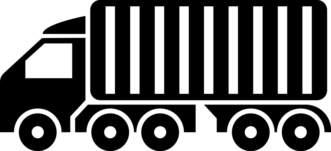Truck container load power Royalty Free Vector Image