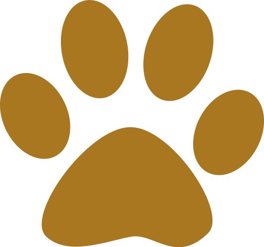 Paw prints Royalty Free Vector Image - VectorStock