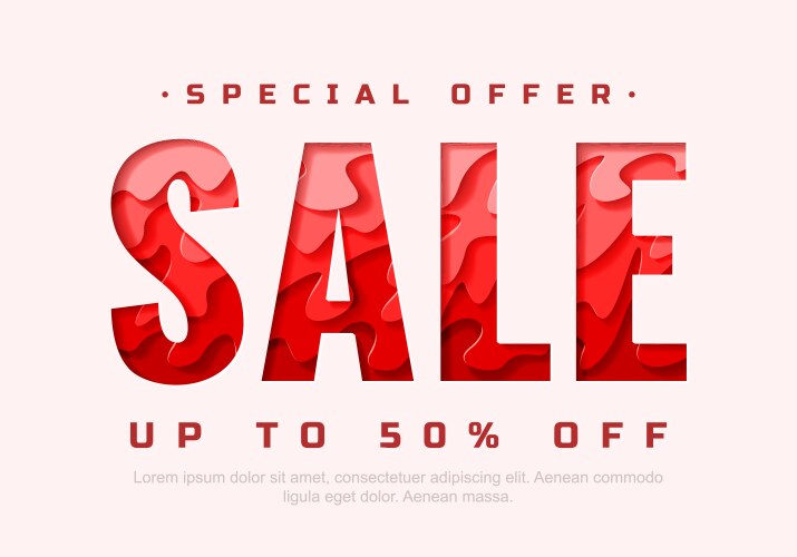 Combo offers banner design Royalty Free Vector Image