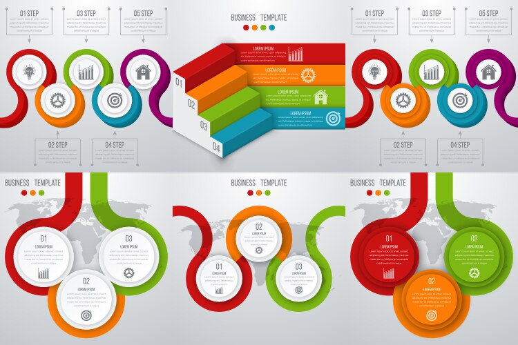 Infographics concept to display your data Vector Image