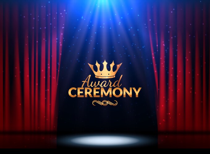 Award nomination ceremony luxury background Vector Image