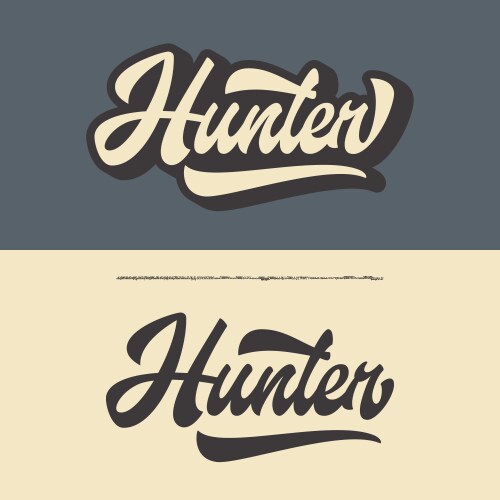 Original brush script font retro typeface Vector Image