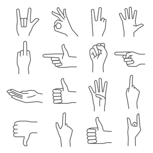 Middle Finger Outline Vector Images (over 770)