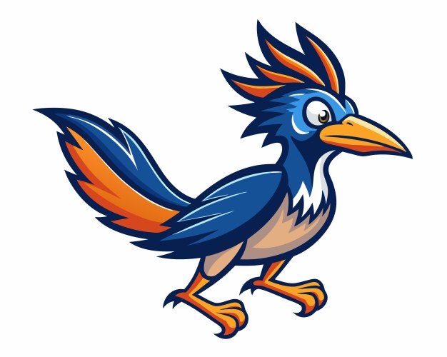 Roadrunner-mascot-logo Royalty Free Vector Image