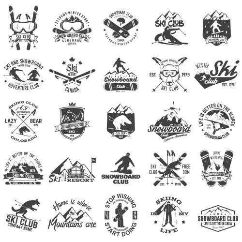 32 Logotipo De Snowboard