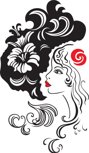 Cute girl Royalty Free Vector Image - VectorStock