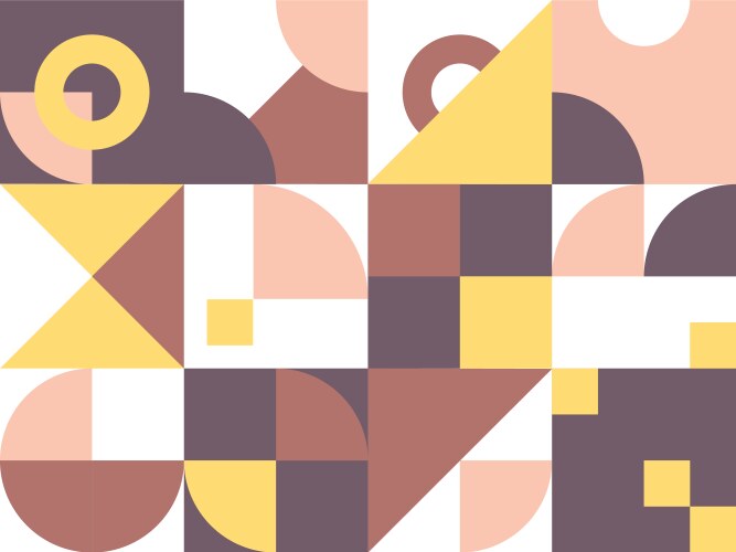 Abstract trendy design geometric shapes pattern Vector Image